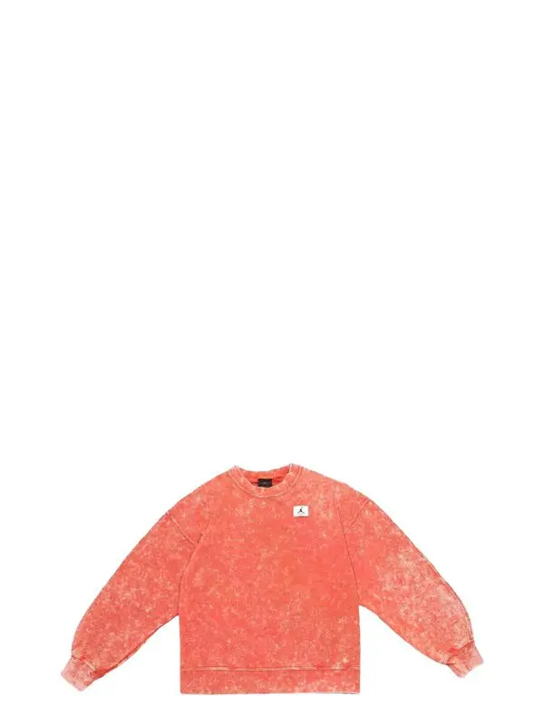 JORDAN Flight Washed Crew-neck Sweatshirt - Orange