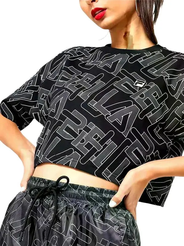 FILA Brea Crop Top - Black
