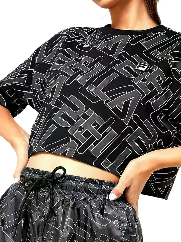FILA Brea Crop Top - Black