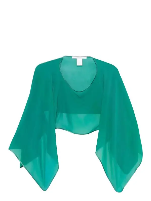 DE SANTIS Silk Cape - Green