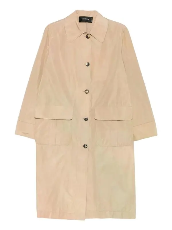 CIVIDINI Eterna Flap-pocket Coat - Neutrals