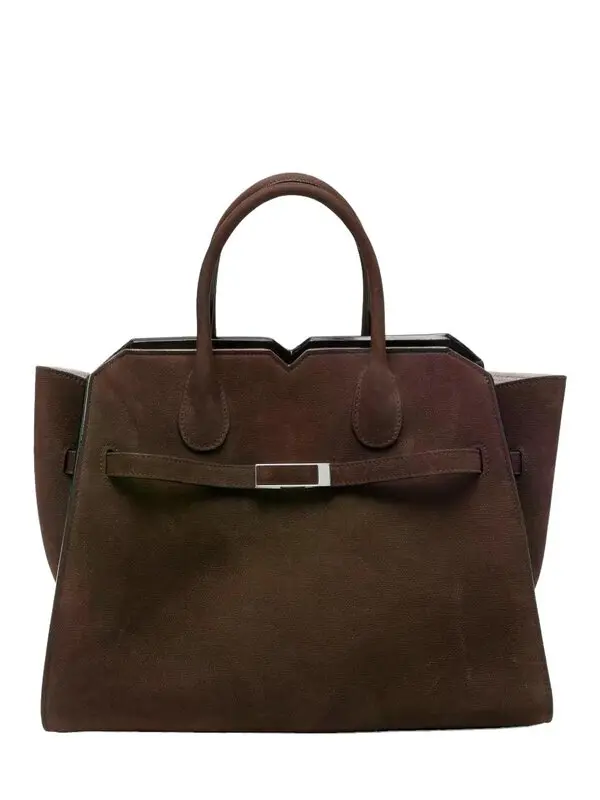 VALEXTRA Milano Top-handle Tote Bag - Brown