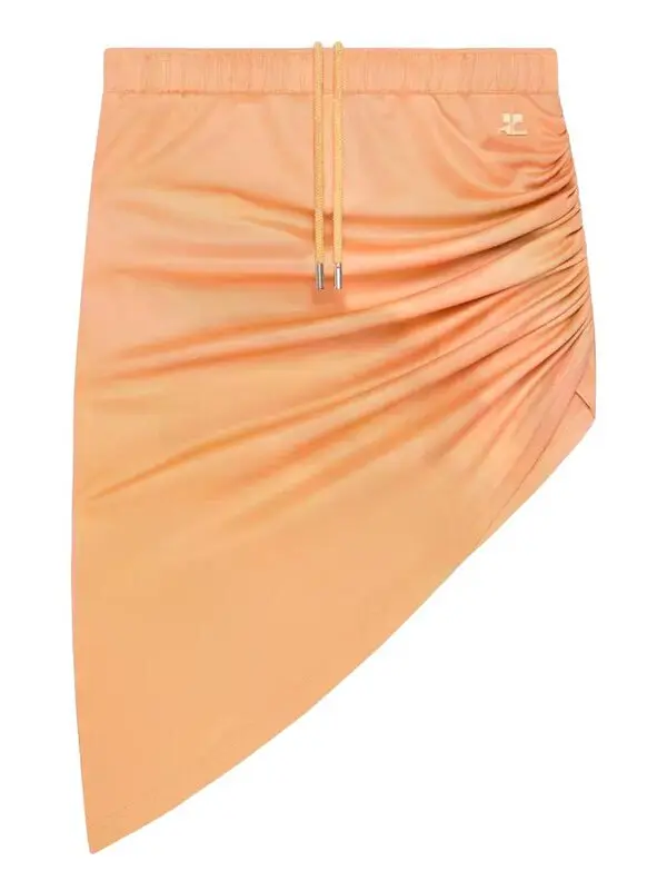COURREGES Asymmetrical Hem Skirt - Orange