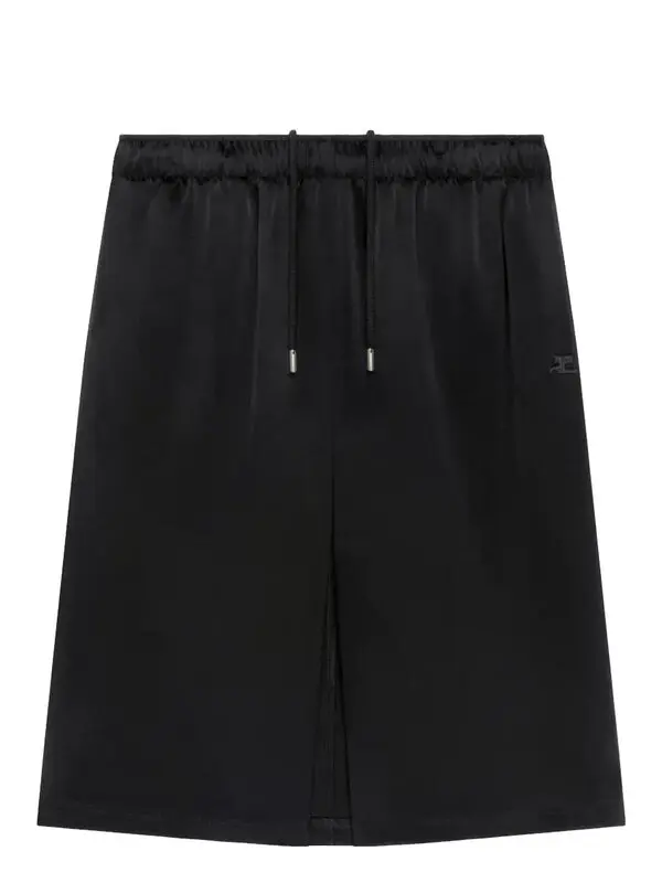 COURREGES Back-panel Shorts - Black