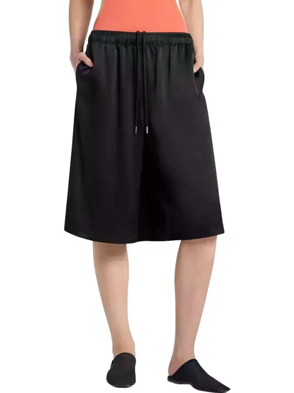 COURREGES Back-panel Shorts - Black