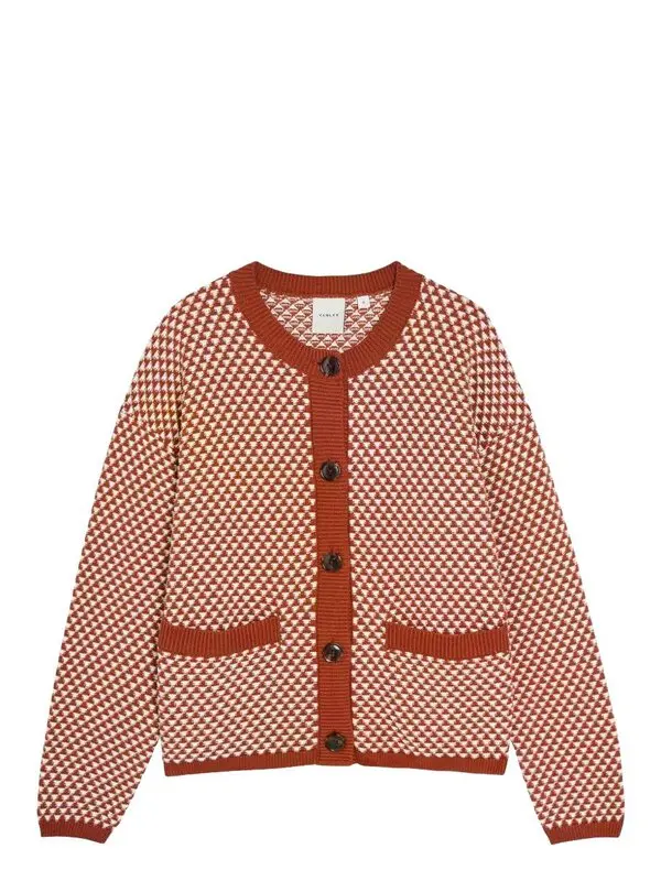 Varley Elmwick Patterned Cardigan - Brown