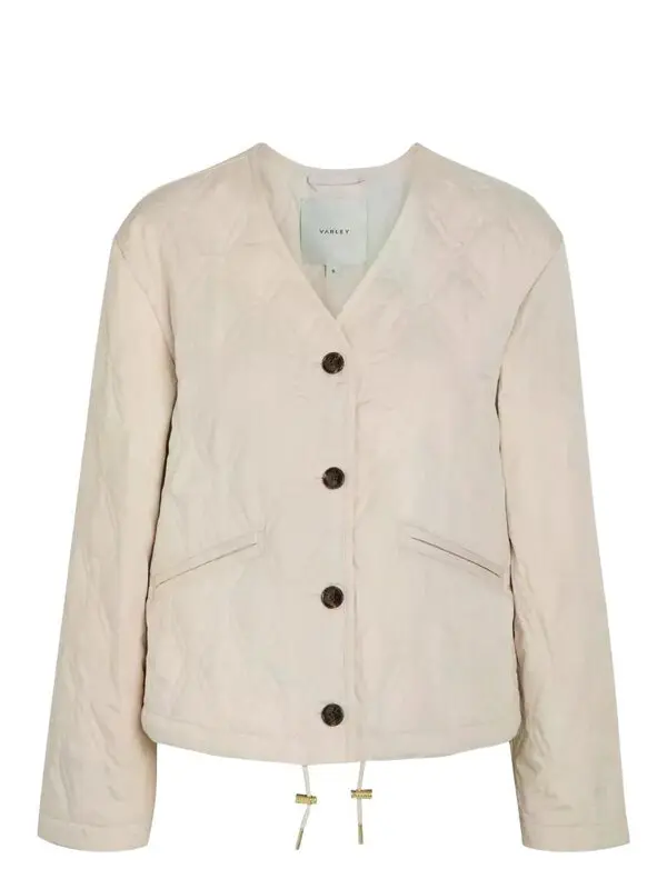 Varley Saba Quilted Jacket - Neutrals