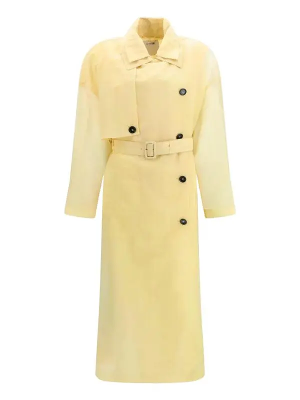 Sportmax Spsfata Belted Trench Coat - Yellow