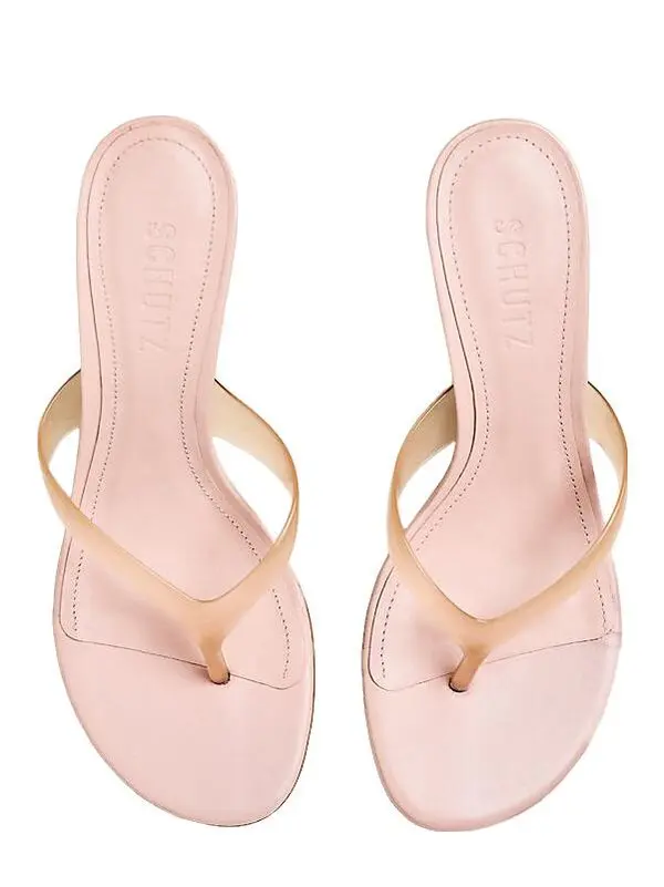 Schutz Roslyn Jelly Thong Sandals - Cotton Candy