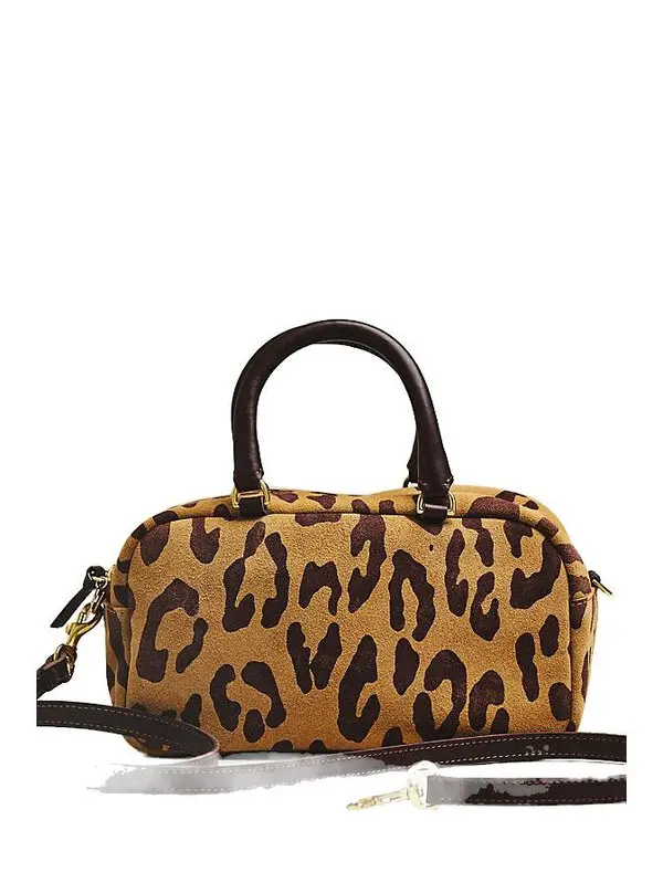 Clare V. Petite Claudine Satchel - Brown Pattern