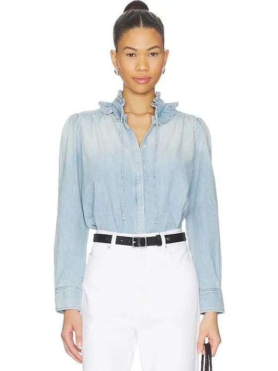 Citizens Of Humanity Calista Frill Collar Shirt - Skylar