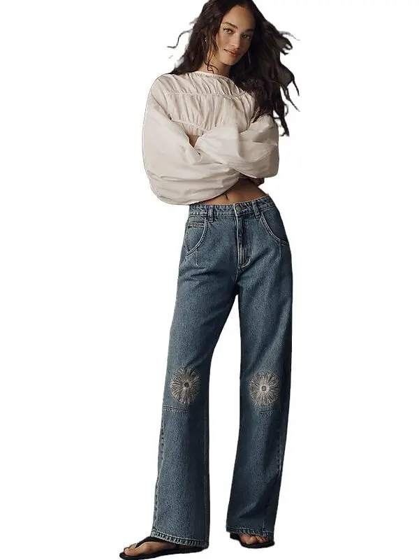 SEVENTY + MOCHI Nina High-rise Barrel Jeans - Malibu