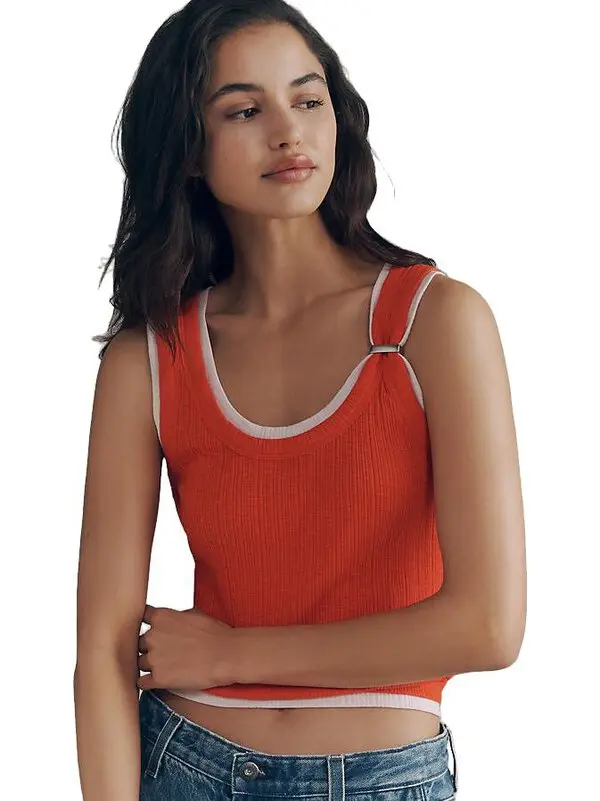 PILCRO Hardware Tank Top - Bright Red