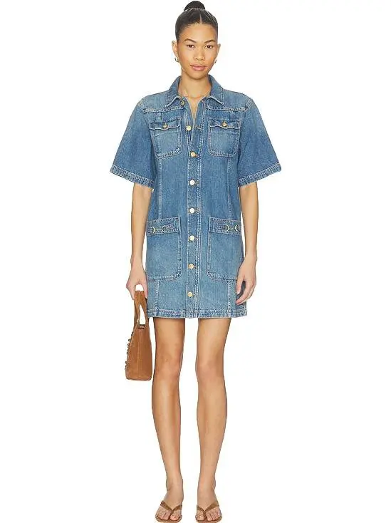 Ulla Johnson Painters Denim Dress - Danube
