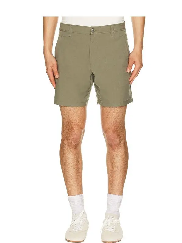 RHONE 7 Nomad Tech Chino Short - Smokey Olive
