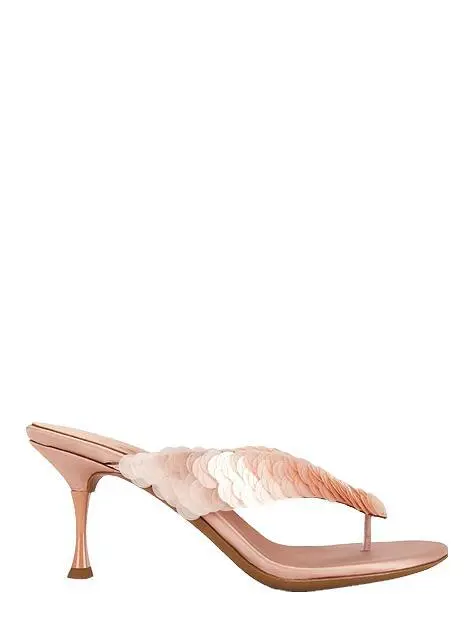 Jeffrey Campbell Bopz Sequin Sandal - Blush Combo