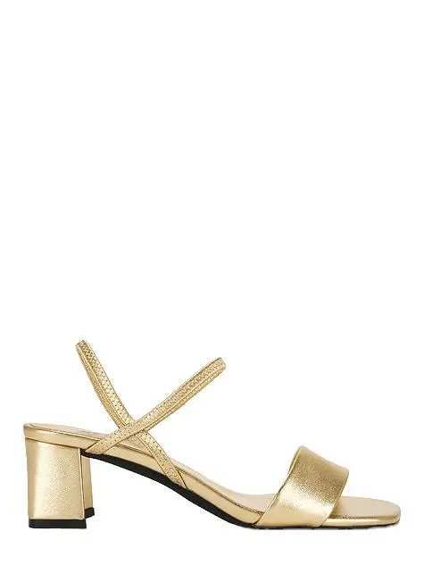 Jeffrey Campbell Adapt Metallic Sandals - Gold