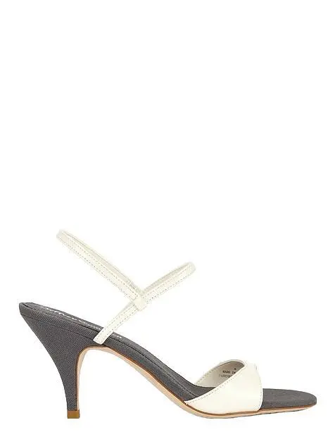 Jeffrey Campbell Calla Sandal - White & Grey Combo