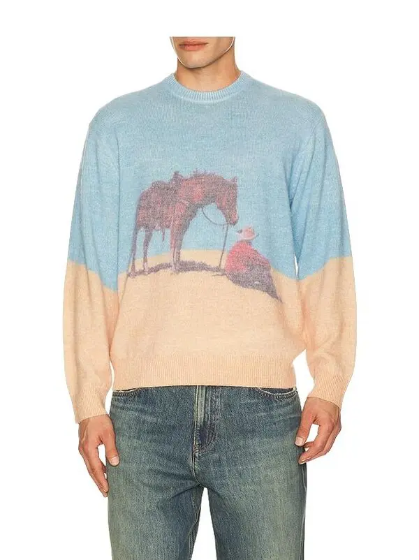 ONE OF THESE DAYS So Far Away Printed Sweater - Multi