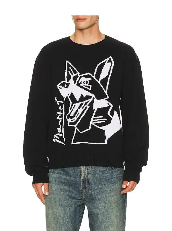 MARKET Cubism Beware Knit Sweater - Black