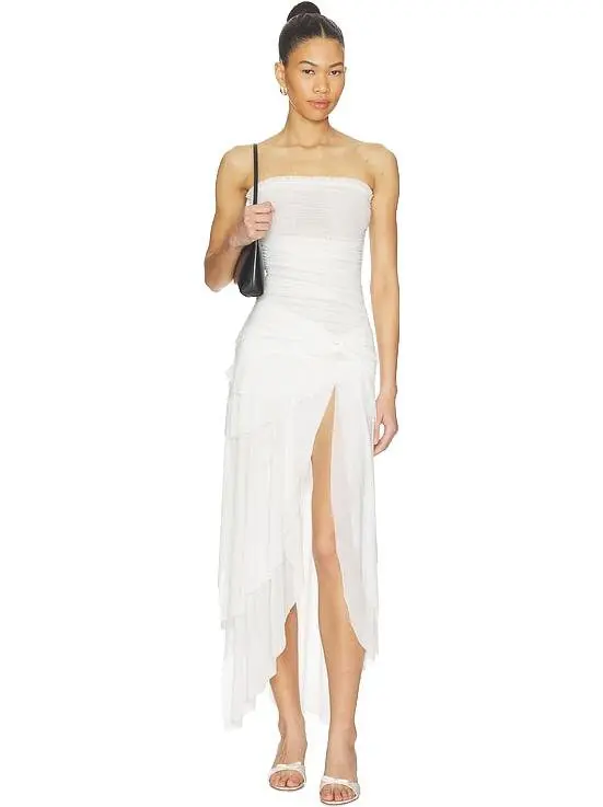 GUIZIO Lyla Twist Dress - White