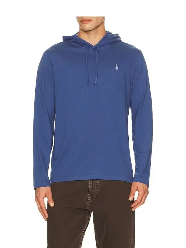 Polo Ralph Lauren Long Sleeve Jersey Knit Hooded T-shirt - Old Royal