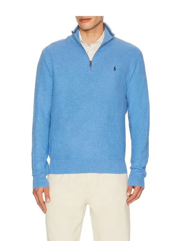 Polo Ralph Lauren 1/2 Zip Sweater Pullover - Soft Royal Heather