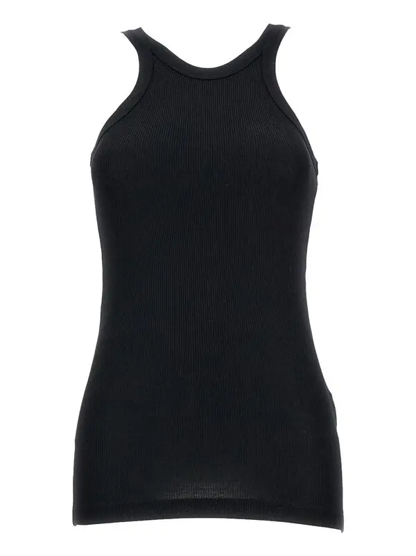 Sportmax Ribbed Tank Top - Black