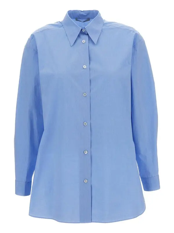 Dusan Cotton Shirt - Azzurro