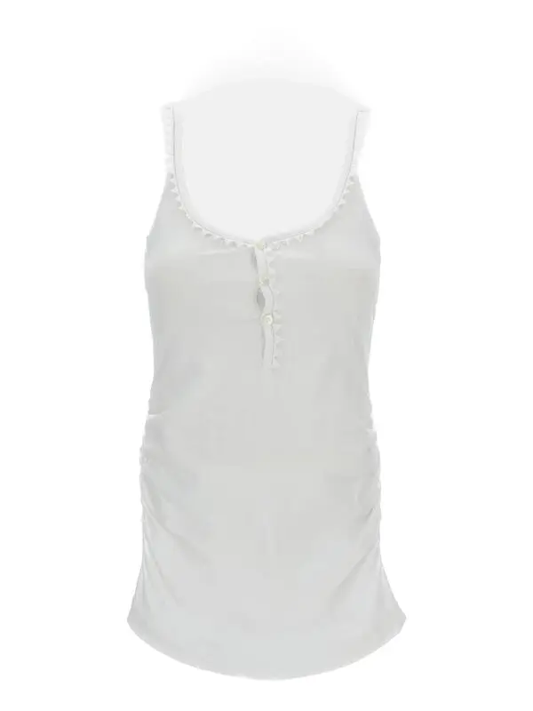 Jacquemus Le Debardeur Clavela Sleeveless Top - White