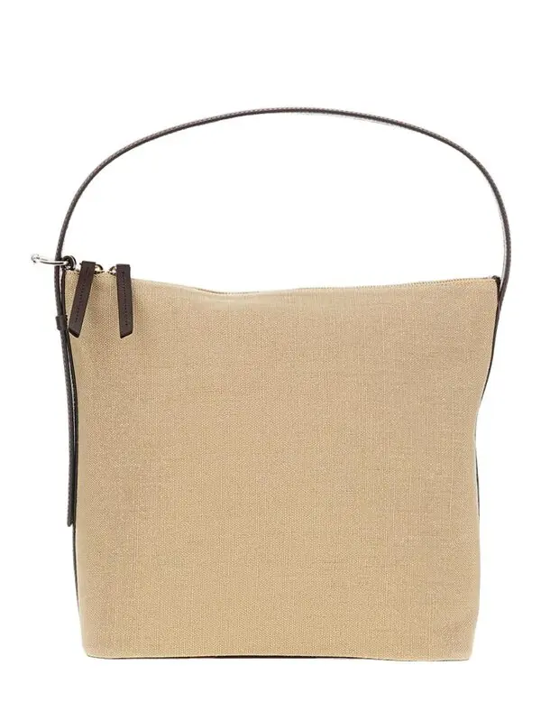 A.p.c. Linen Shoulder Bag - Beige