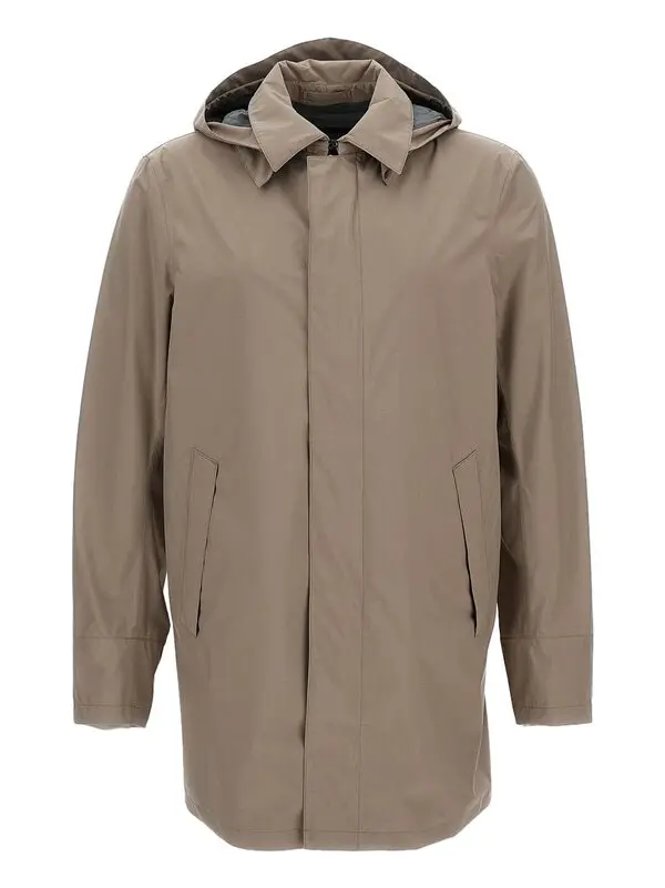 Herno Microfiber Raincoat - Grey
