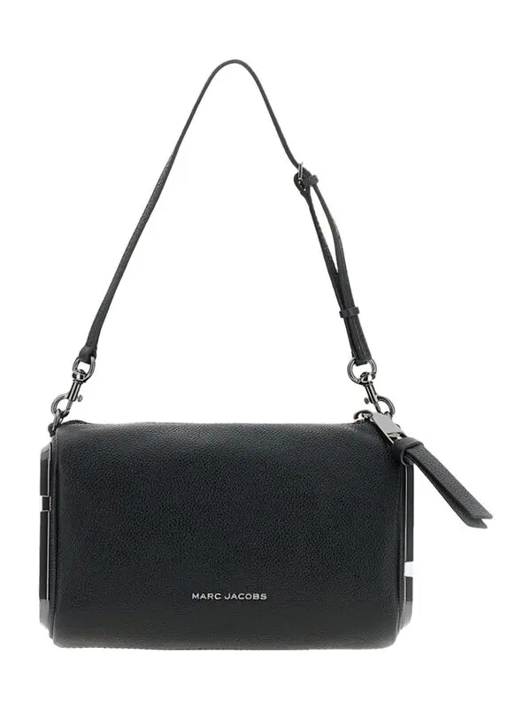 Marc Jacobs The Snapshot Leather Shoulder Bag - Black