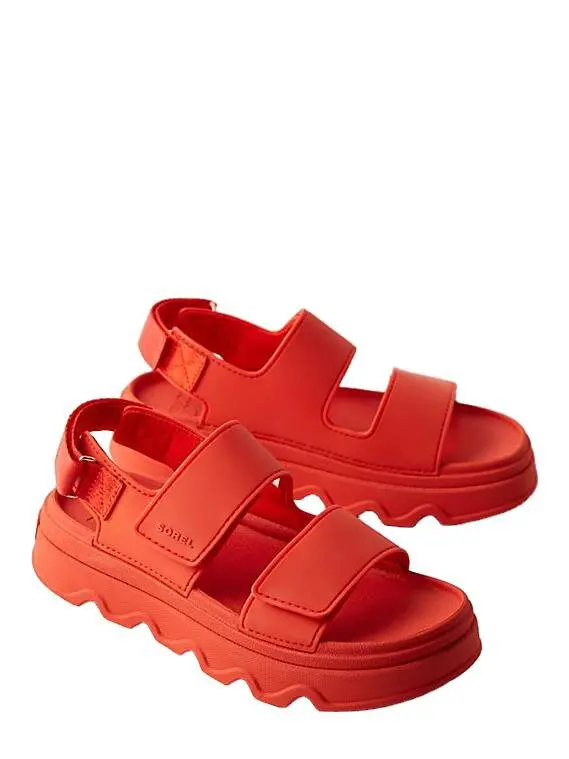 Sorel Kinetic Sunchase Sandals - Crimson Fire/sea Salt