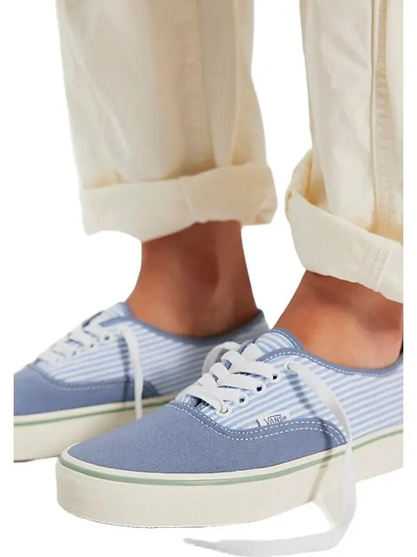 VANS Authentic Striped Sneakers - Stripes Glacial Slate