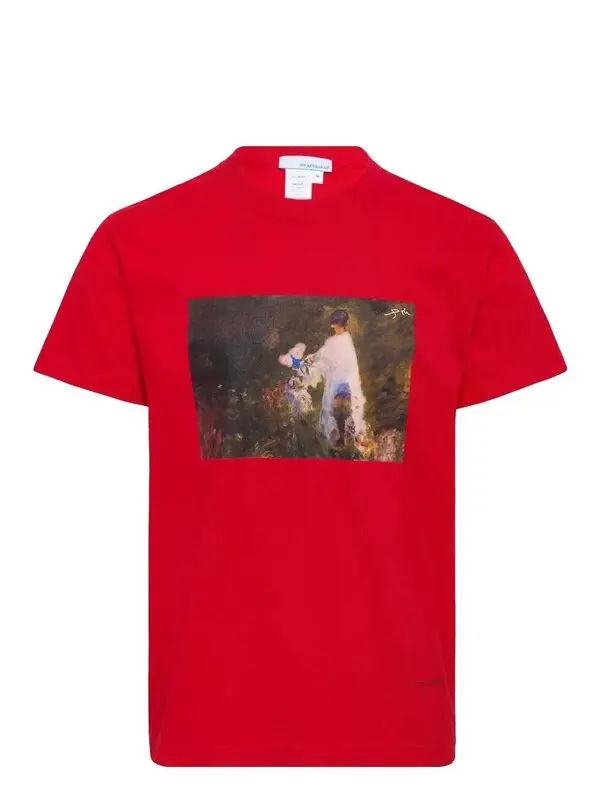 JUNTAE KIM Museum Print T-shirt - Red