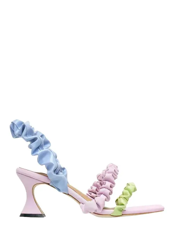 PACE Ruched Sponge Sandals - Pink
