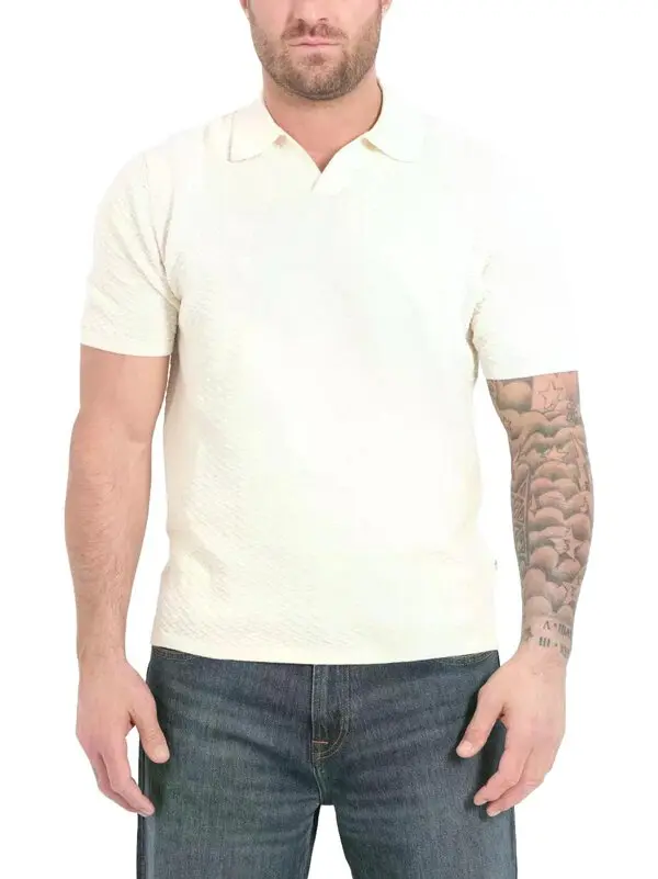 Nn07 Paul Ss Textured T-shirt - Neutrals