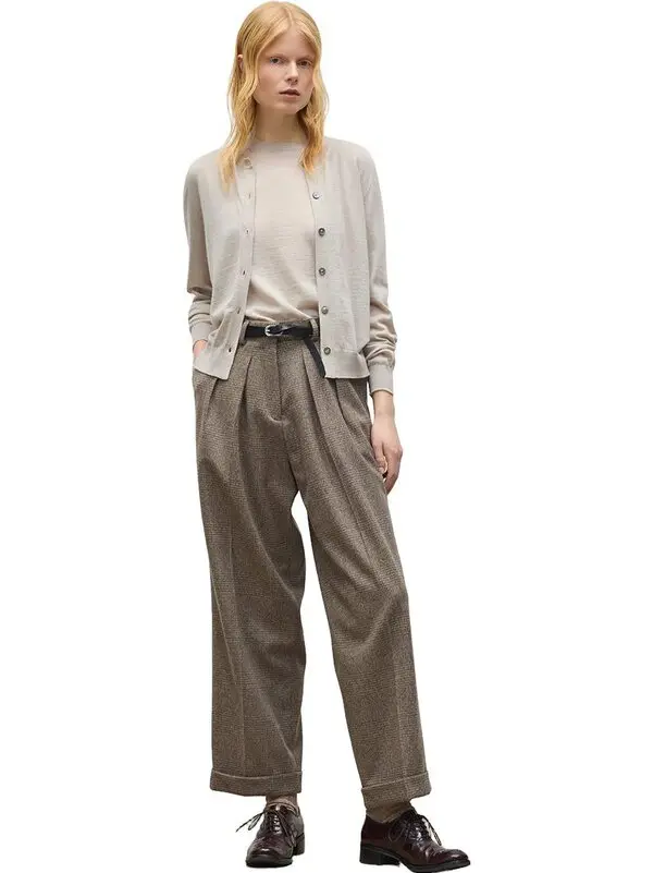 Johnstons Of Elgin Honor Superfine Cashmere Cardigan - Cream