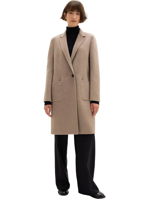 Johnstons Of Elgin Cashmere Overcoat - Natural