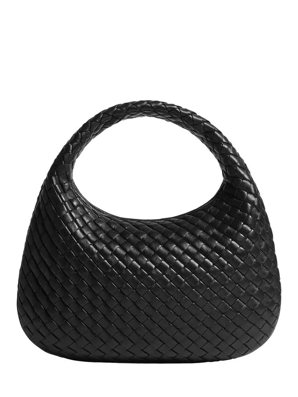 Bottega Veneta Small Padded Intrecciato Shoulder Bag - Black