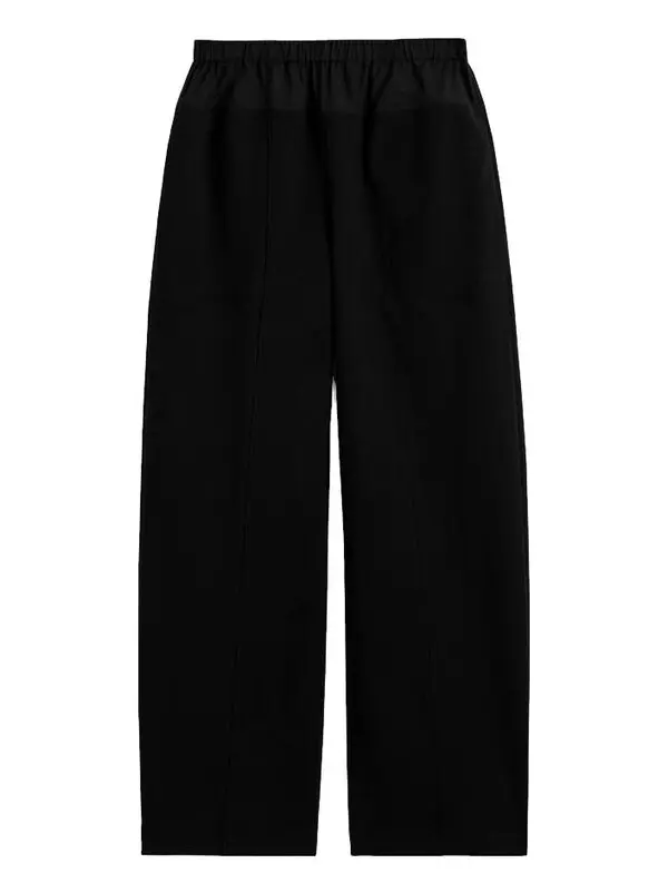 Cos Poplin-panelled Jersey Pants - Black