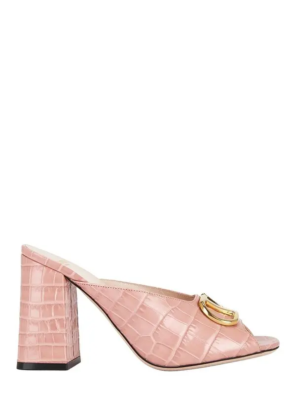 Valentino Garavani Vlogo Signature 95 Mule - Rose Tan