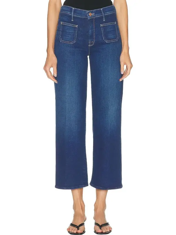 MOTHER The Patch Pocket Mid Rise Maven Ankle Jeans - Cocktail Hour