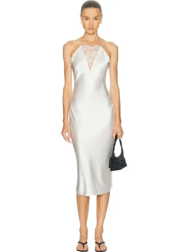 FLEUR DU MAL Frankie Lace Slip Dress - Ivory