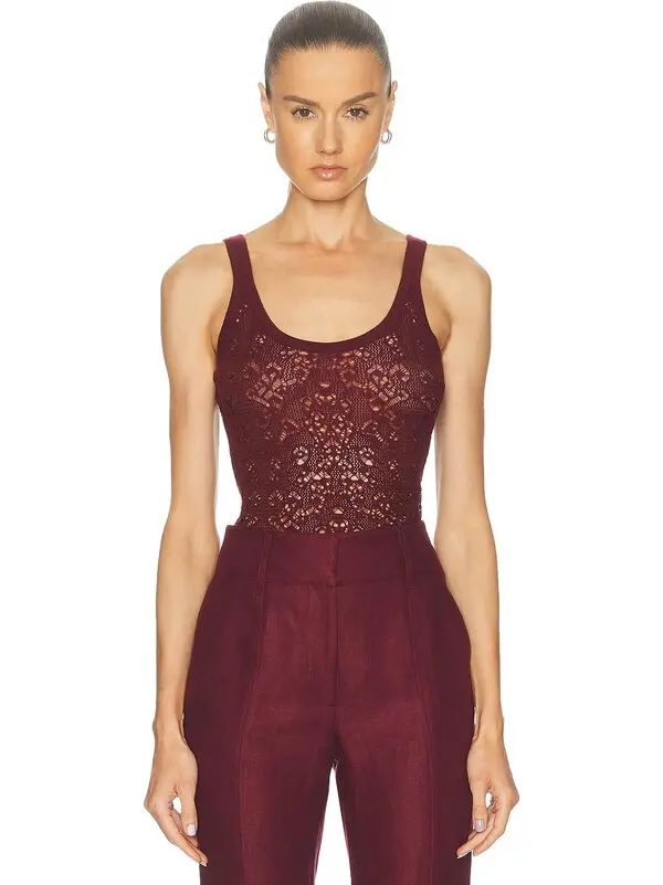 Gabriela Hearst Cyrinne Tank Top - Bordeaux