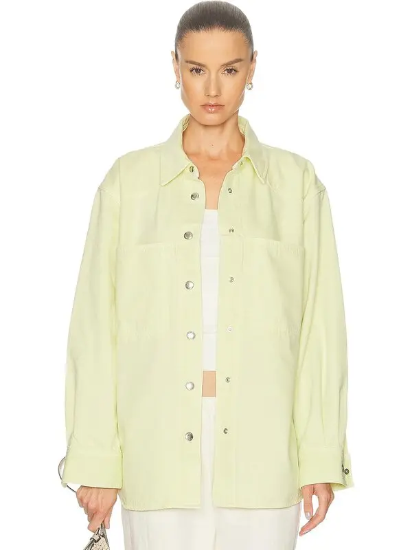 AGOLDE Laria Shirt - Lemon Zest