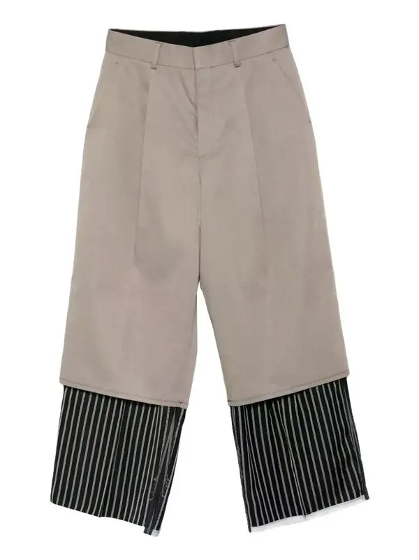 Kolor Tailored Double Layer Trousers - Neutrals