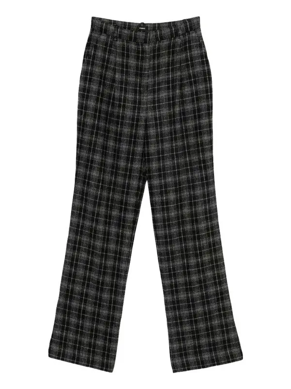 Pinko Lucita Plaid Trousers - Black