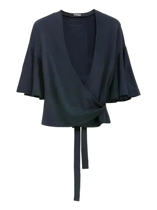 Jacquemus Paysan Wrap Top - Blue